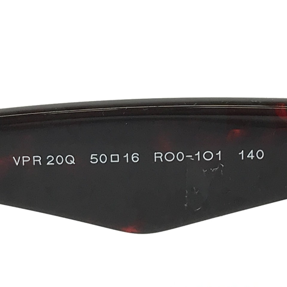 PRADA Eyeglasses Frames VPR 20Q RO0-1O1 Brown Red Tortoise Square 50-16-140 | eBay