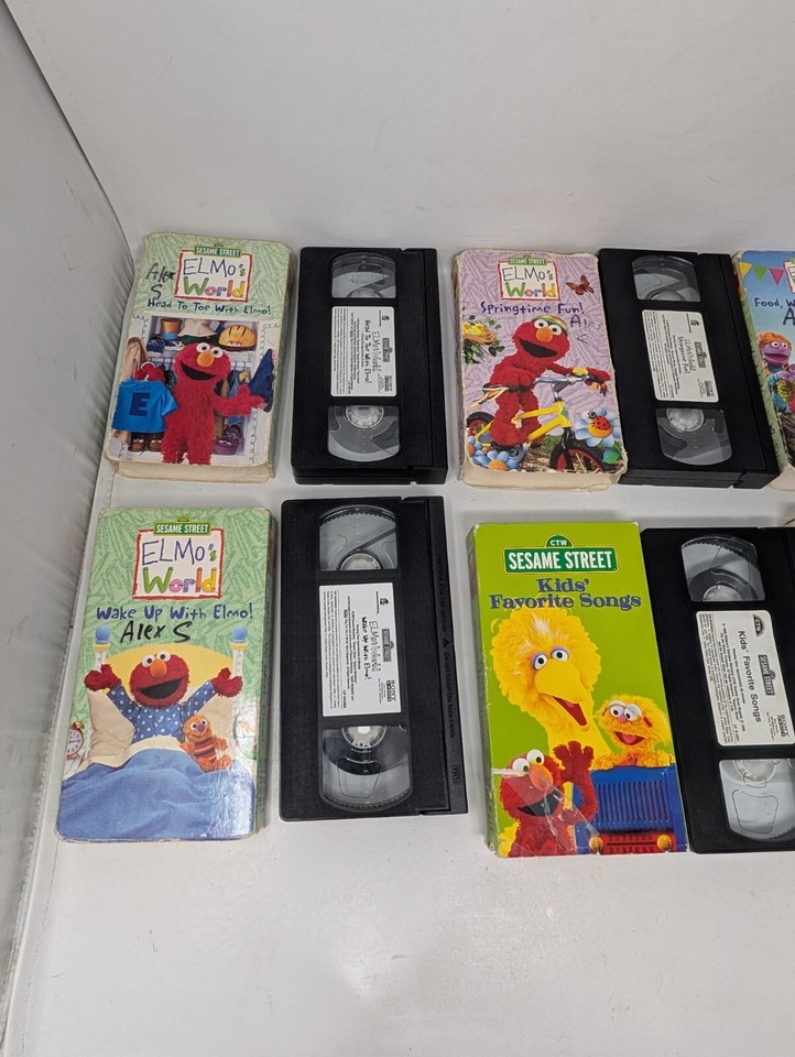 Vintage Sesame Street VHS Video Tape Lot Elmo’s World Sing Along Music ...