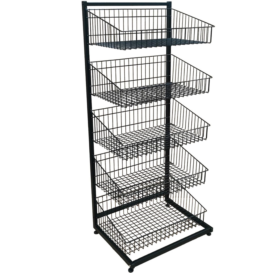 Retail Shop Supermarkets Stacking Shopping Baskets Metal Plastic Retail ...