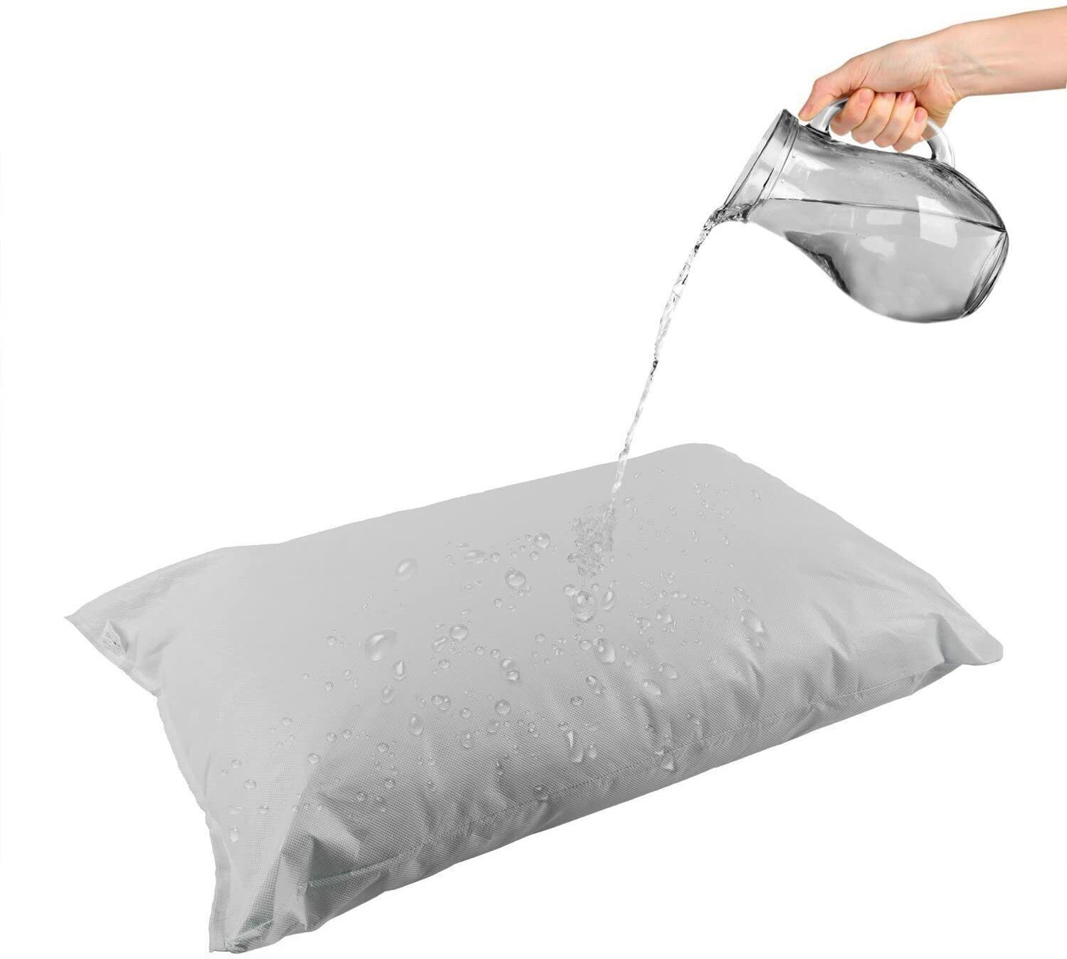Wipe Down Pillow Waterproof Green Tin Fire Retardant Easy Clean Support ...