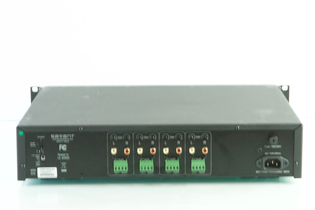 FULLY TESTED Savant AMP-8040 4 Zone/ 8 Channel Whole Home Amplifier ...