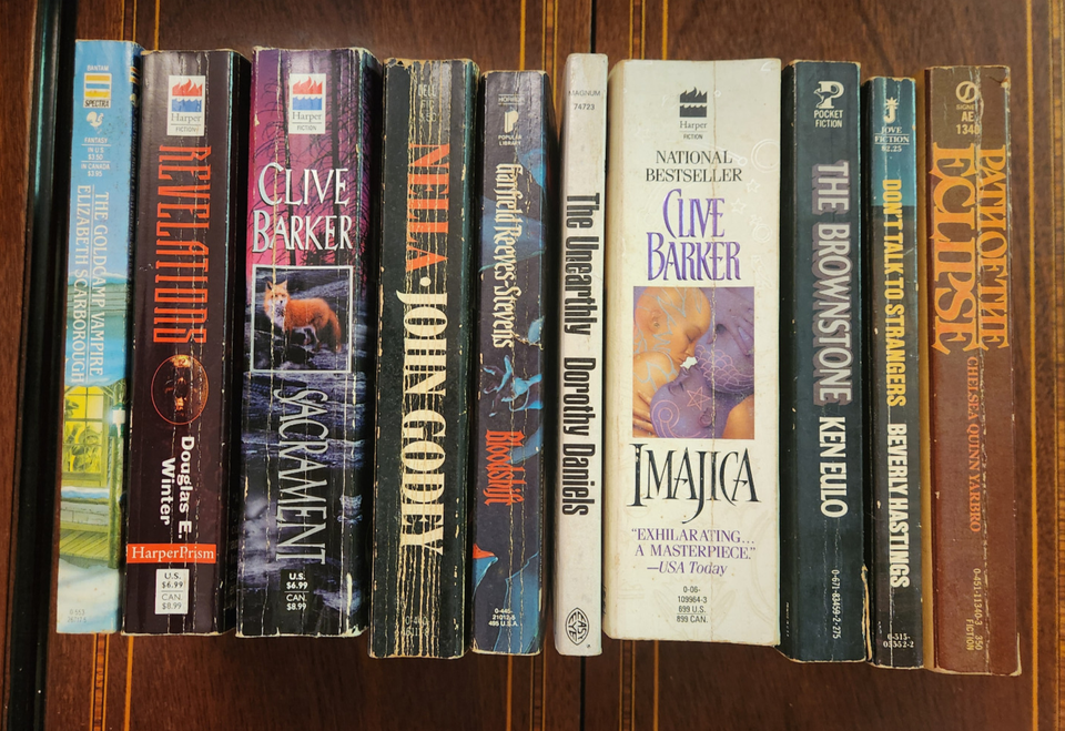 LOT OF 10 PAPERBACKS FROM HELL VINTAGE HORROR 1980's OOP PBO | eBay