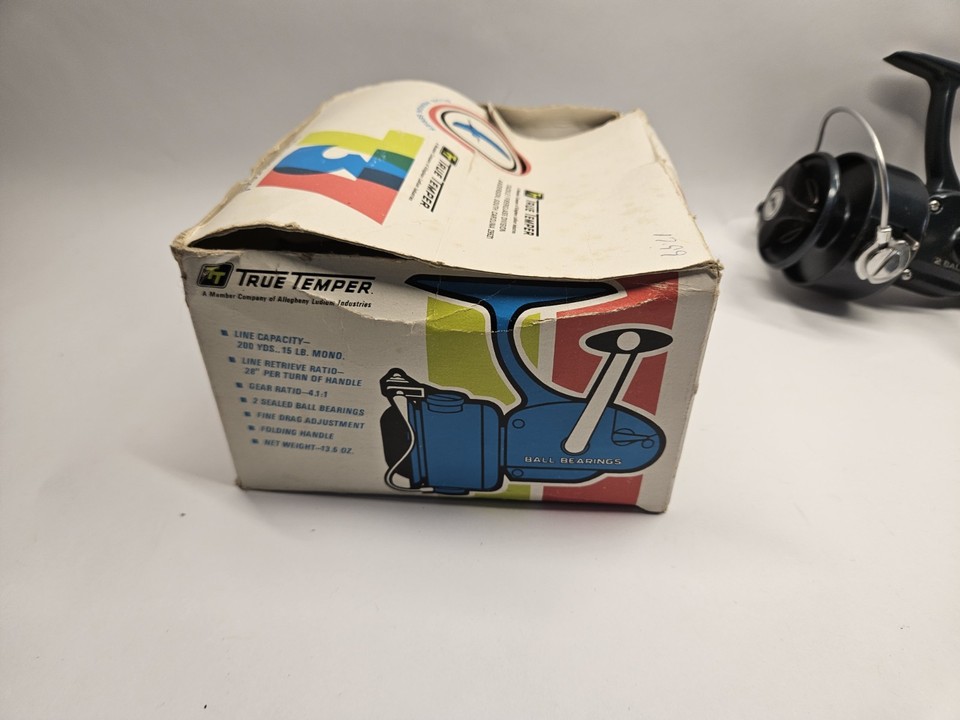 Vintage True Temper 737 Freshwater Spinning Fishing Reel With Box ...