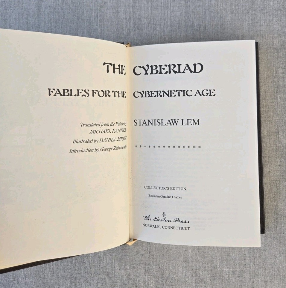 Easton Press The Cyberiad by Stanislaw Lem Leather Bound | eBay