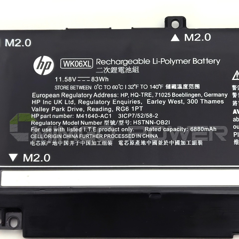 New Genuine WK06XL OEM Battery for HP OMEN 16-B 16-K 17-CK M41640-AC1 ...
