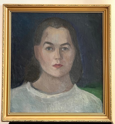 VINTAGE CUBIST FEMALE PORTRAIT – ORIGINAL OIL PAINTING 1950's FRAMED | eBay
