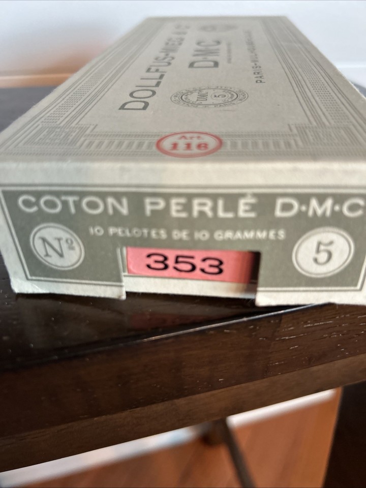 VTG Dollfus Mieg & Cie DMC 7 New Skeins 100% Cotton Art 116 Vintage Box ...