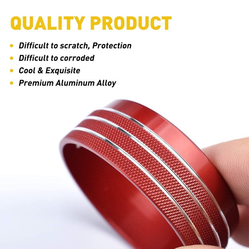 Air Condition Switch Volume Button Knob Trim Knob Ring Cover For Dodge ...