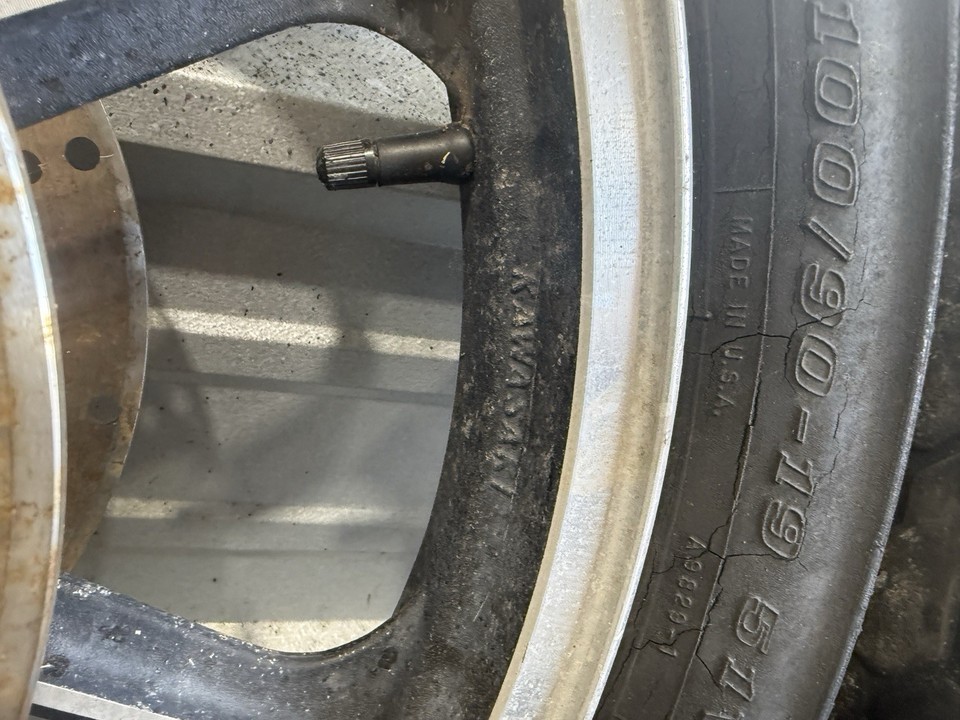 Kawasaki Kz1000 Front & Rear Wheel Pair Sold As Set. Enkei Mag Wheels R ...