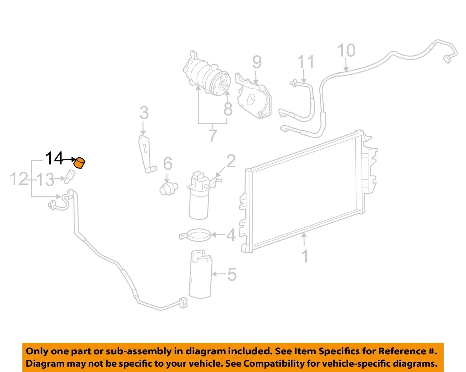GM OEM A/C Condenser, Compressor Lines-Fill Valve Cap 52458768 ACDelco ...