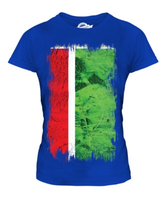 CHECHEN REPUBLIC GRUNGE FLAG LADIES T-SHIRT TEE TOP FOOTBALL GIFT SHIRT ...