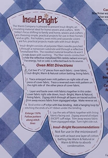 Insulbrite Thermal Batting 22" X 1 Yard for sale online | eBay