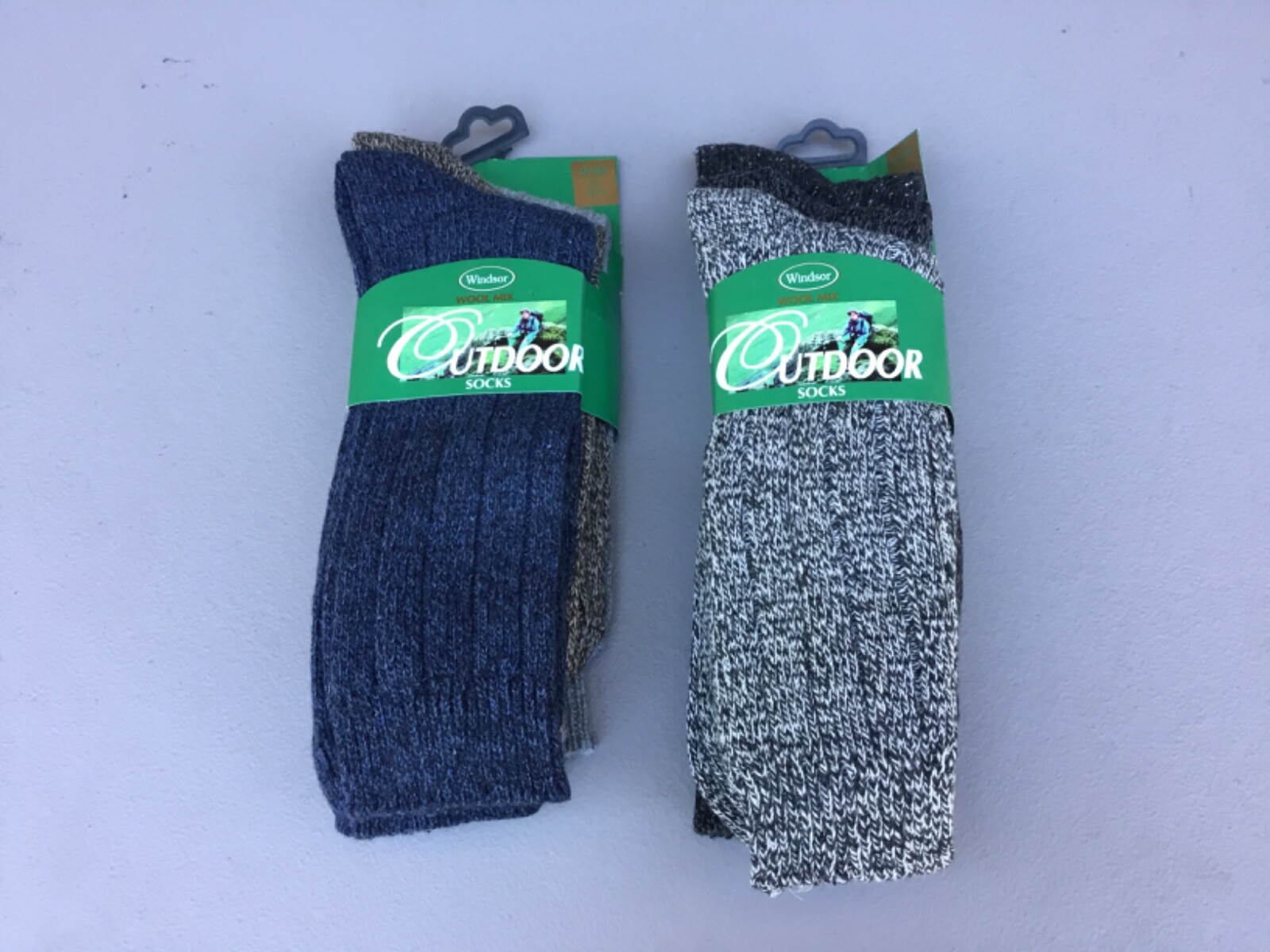 NWT Men's Windsor 55% Wool Blend Casual Rag Socks 6 Pair Size Large ...