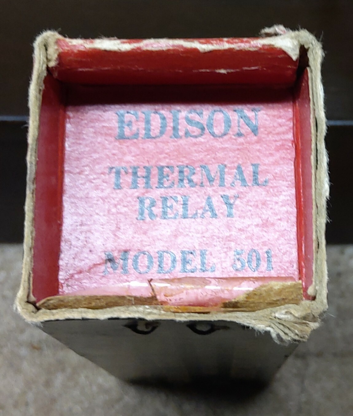 Edison Model 501 Thermal Time Delay Relay Edison Lab new old stock ...