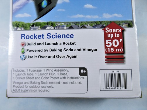 Smithsonian Rocket Science Build Launch Kit Reusable Rocket Ages 8+ New ...