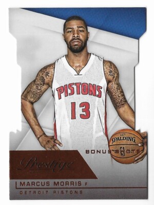 Marcus Morris 2015-16 Prestige Bonus Shots Orange Die-Cuts #140 /149 ...