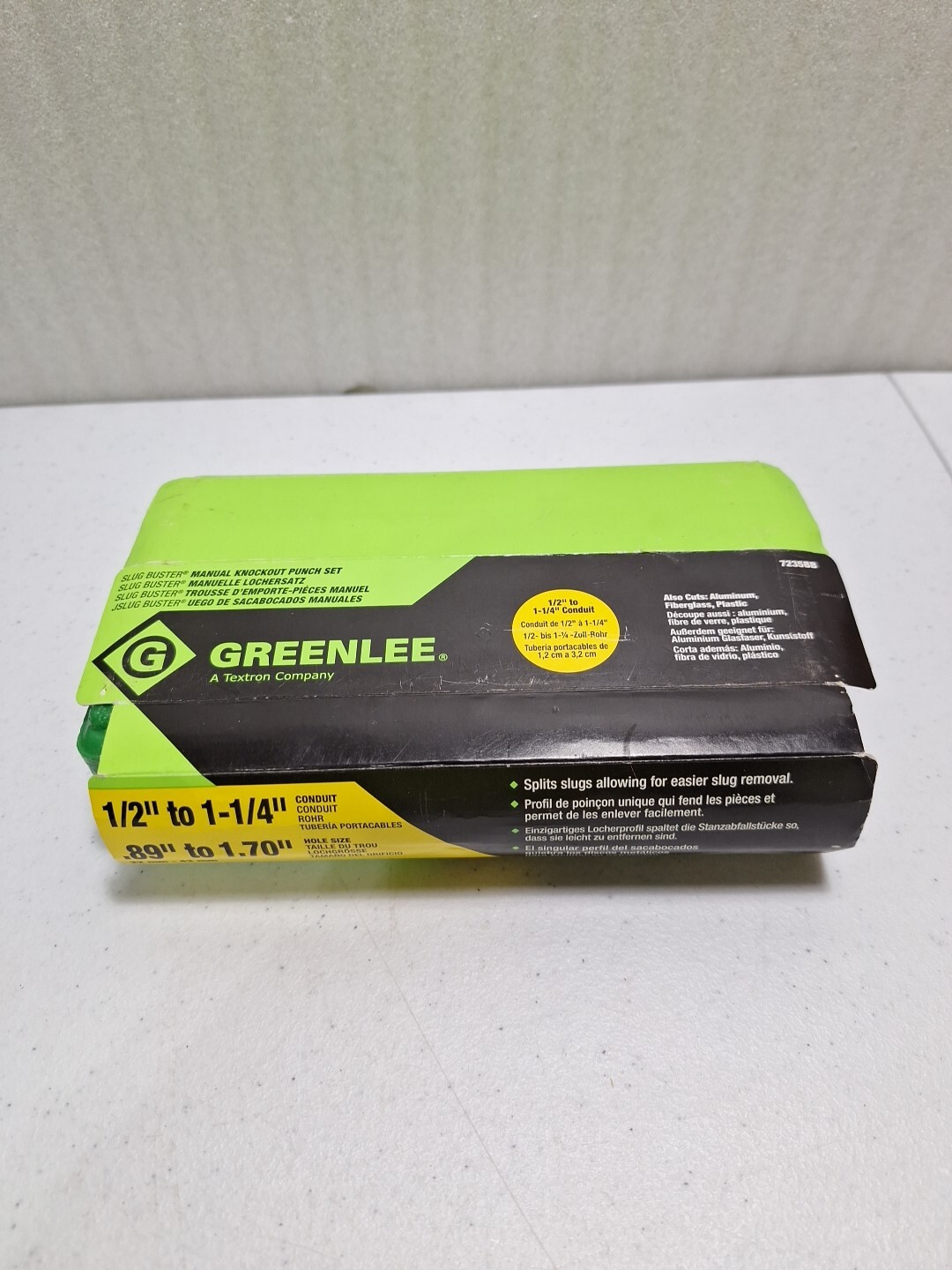 Greenlee Slug Buster Knockout Punch Set 7235BB 1/2 to 1 1/4" Slugbuster ...