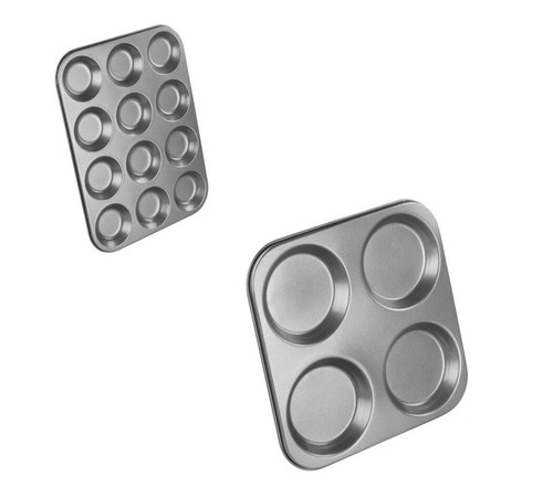 Non Stick Nonstick Yorkshire Pudding Tray Sheet Pan Tin 12 Cup Tray & 4 ...