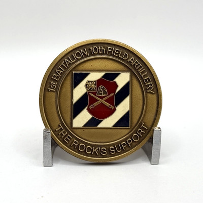 CHALLENGE COIN OF EXCELLENCE - 1st Battalion 10th Field Artillery Rock ...