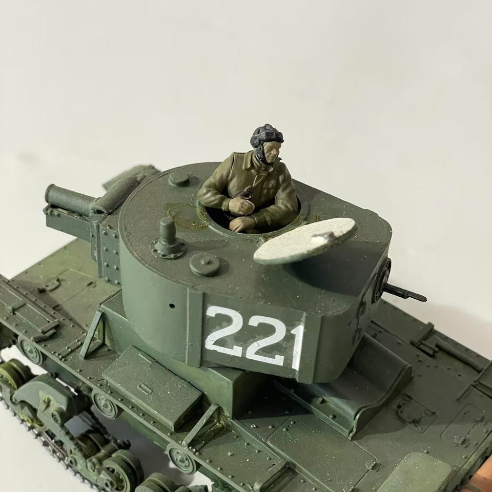 BUILT 1/35 SOVIET T26 LIGHT WW 2 TANK PRO BUILT Painted Ready Model🔥 💦 ...