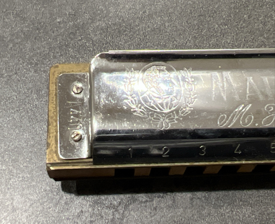 Marine Band M. Hohner Harmonica No. 1896 A440 D b Plastic Case - Made in Germany | eBay