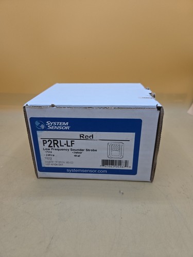 System Sensor P2RL-LF Fire Alarm Low Frequency Horn Strobe Wall Red 2 ...