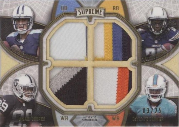 2015 Topps Supreme - Rookie Quad Combos Patches Gold #SRQC-MGCP Amari ...