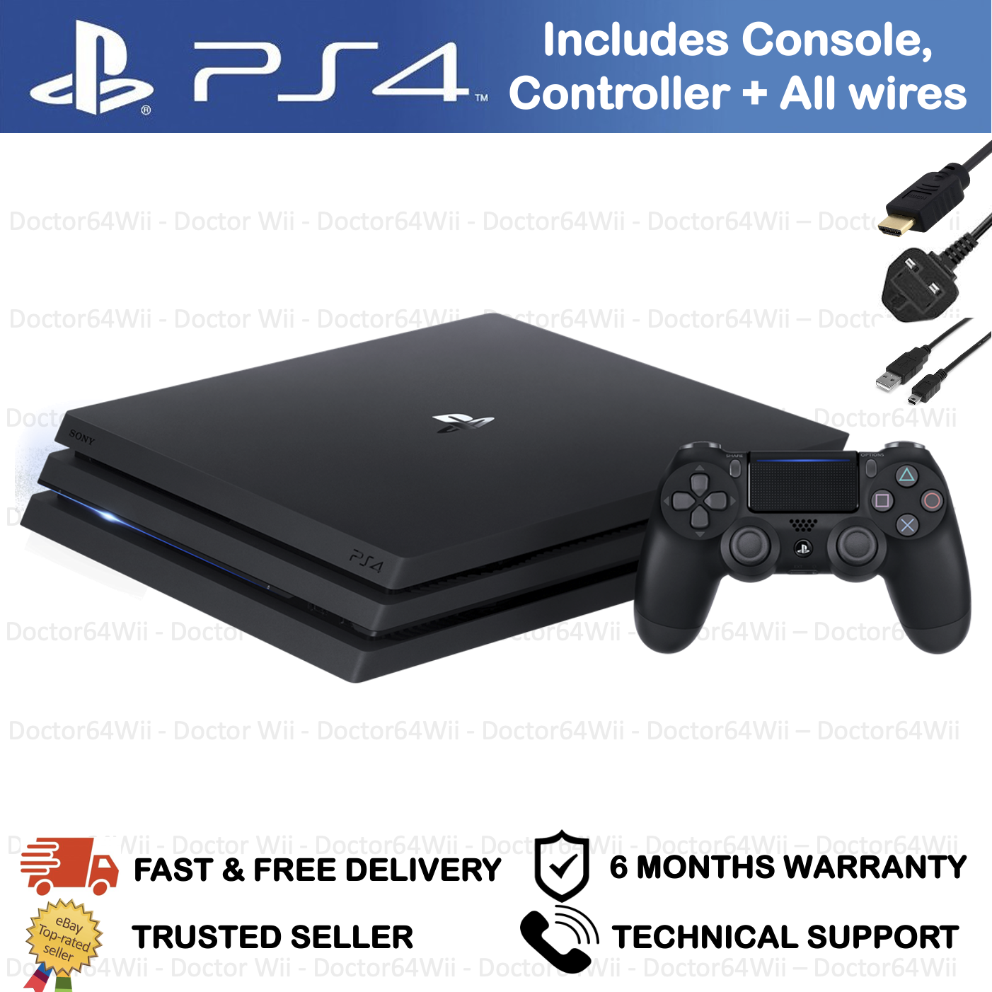 SONY PLAYSTATION 4 PRO 1TB PS4 PRO - CHOOSE YOUR BUNDLE - BLACK CONSOLE ...