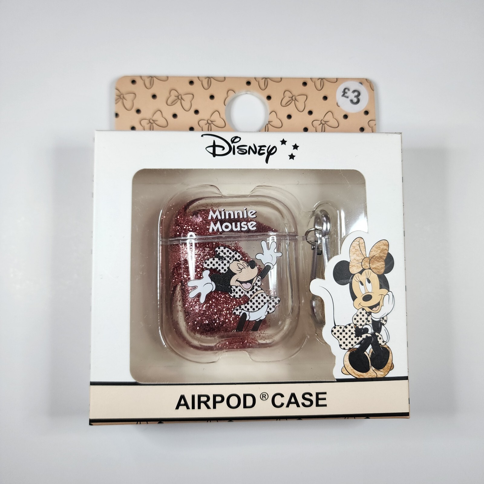 Primark Disney Minnie Mouse Airpods 1 2 Case Glitter Travel New | eBay