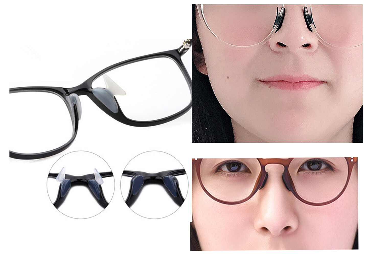 5 Pairs Butterfly Adhesive Sticky Nose Pads Eyeglasses Stick on ...