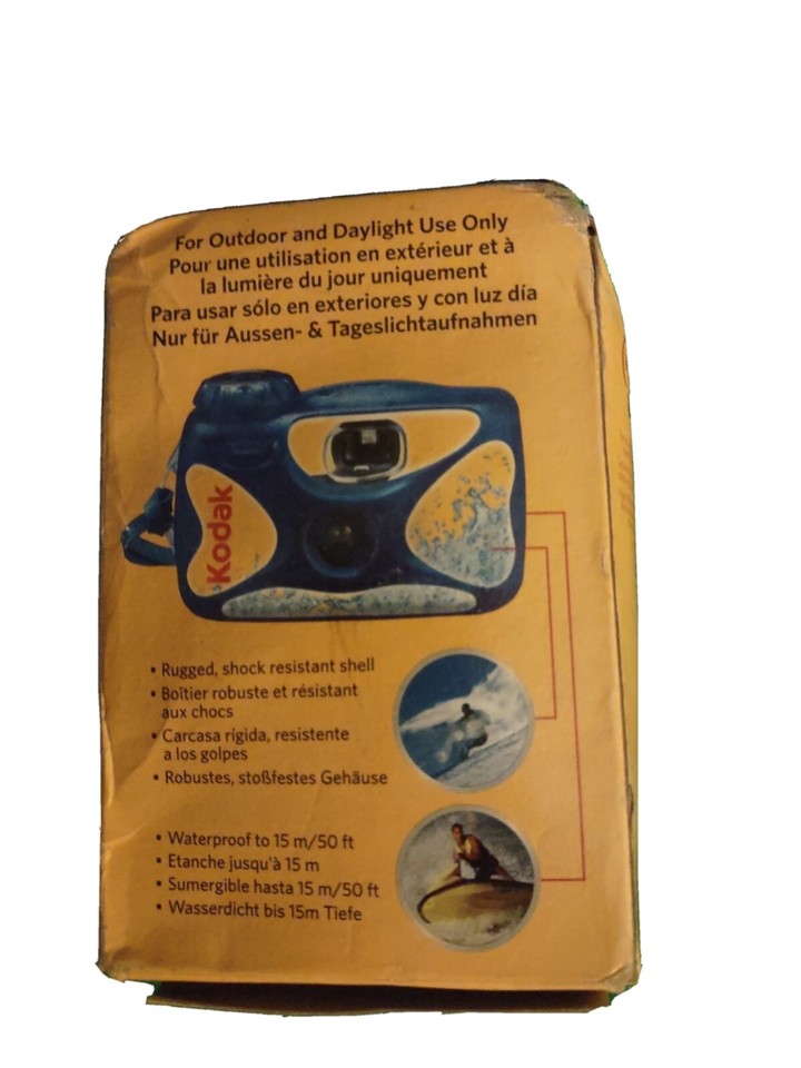 Kodak Water & Sport Waterproof 35mm Single Use Film Camera 41778779439 ...
