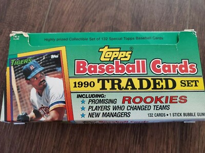 1990 Topps Baseball TRADED SET 132 Cards. Top ROOKIES, HOFERS, HOT ...