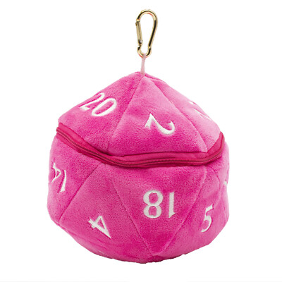 D&D Dungeons & Dragons Hot Pink D20 Dice Plush Bag - New | eBay