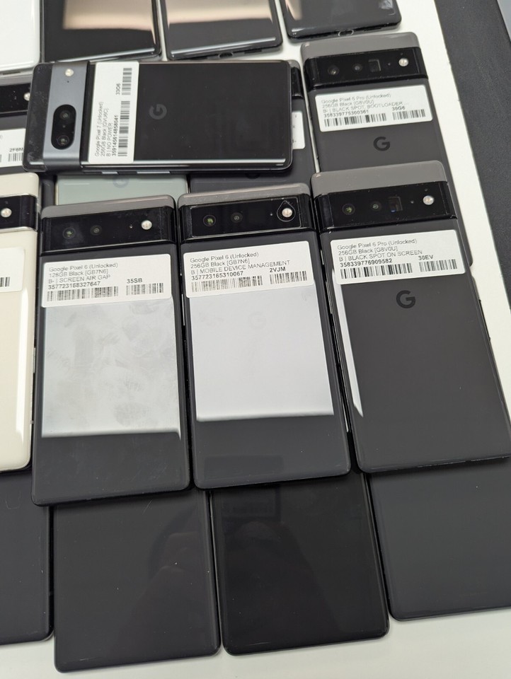 Lot of 5 Google Pixel Phones DIFFERENT DAMAGES/CONDITIONS & CARRIERS ...