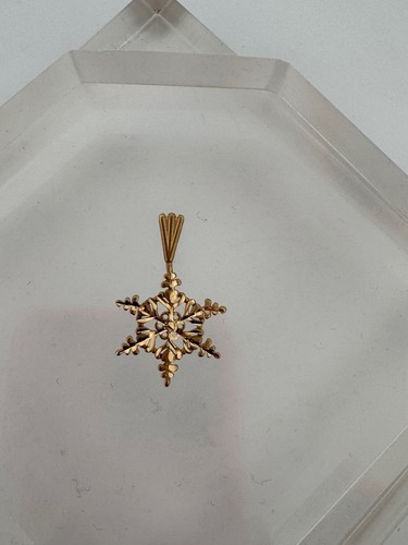 MICHAEL ANTHONY MA 14k Yellow Gold Diamond CUT Winter Snowflake ...