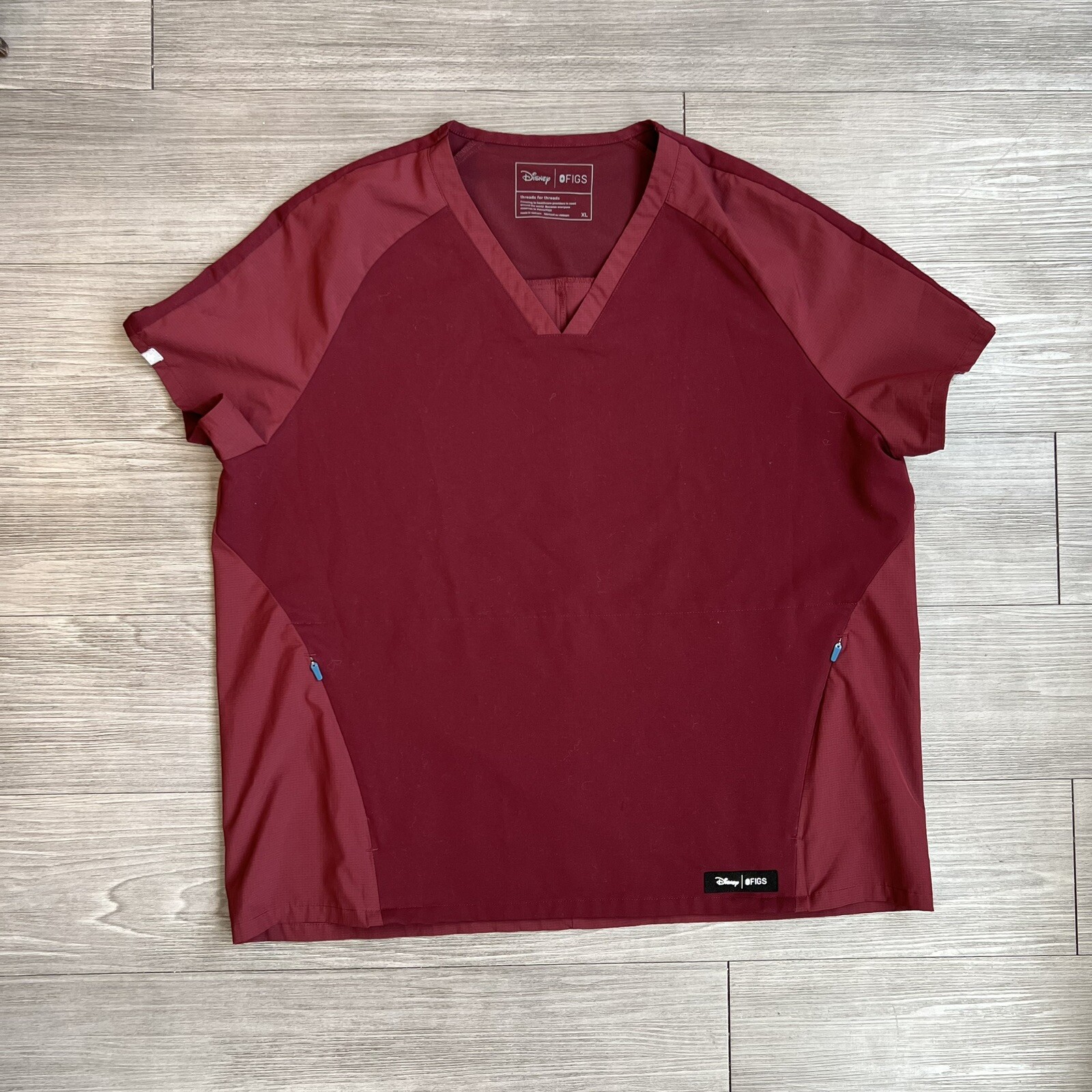 FIGS x Disney Women's Limited Edition Burgundy Scrub … - Gem