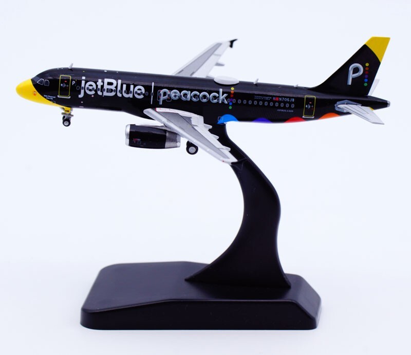 1:400 JC Wings JetBlue "peacook" Airbus A320 Diecast Models N706JB JET ...