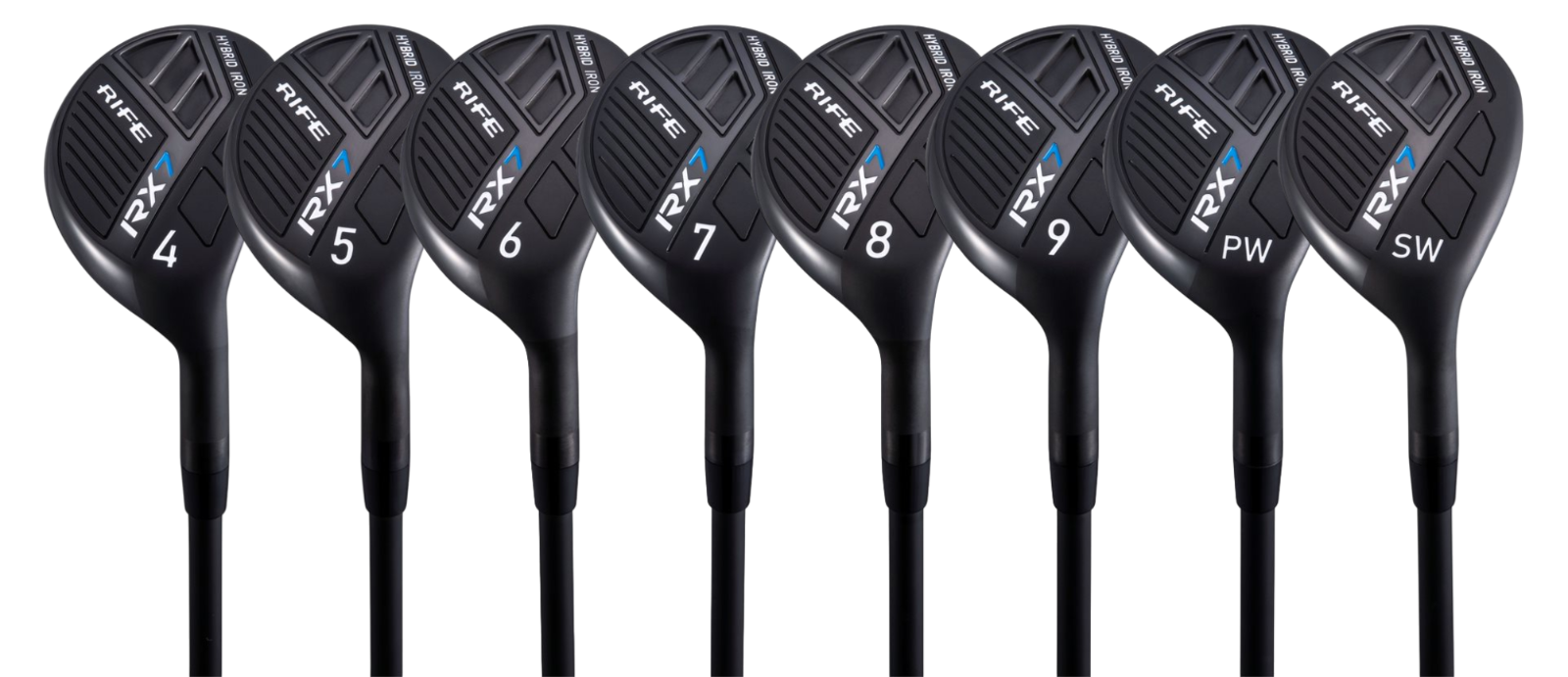 Tall +2'' Senior Mens Rife RX7 Hybrid Irons Set #4-SW Senior Flex Right ...