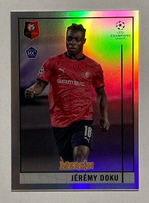 2020-21 Topps Merlin UEFA Jeremy Doku Refractor Rookie Card RC | eBay ...