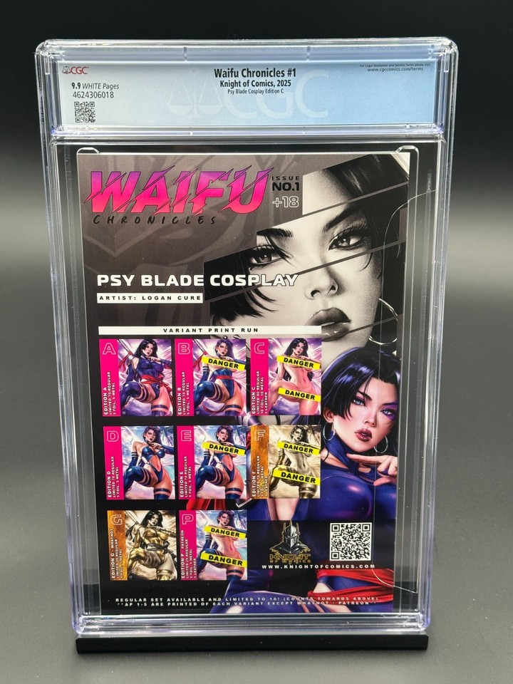 Waifu Chronicles #1 CGC 9.9 (2025) Pay Blade Cosplay C -Psylocke - 18 ...