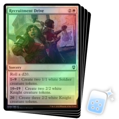 FOIL RECRUITMENT DRIVE X4 Commander Legends: Battle For Baldur's Gate ...