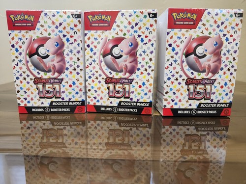 Pokemon 151 BOOSTER BUNDLES X3 FACTORY SEALED | eBay