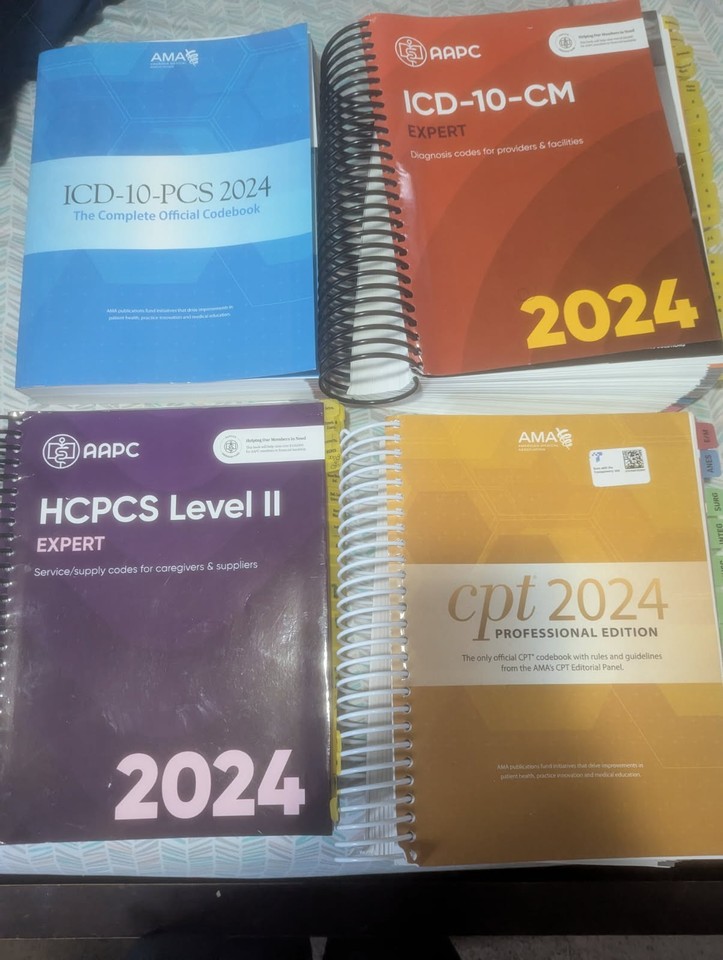 Medical Coding Bundle Lot (2024) ICD-10-CM, CPT, HCPCS Like New | eBay