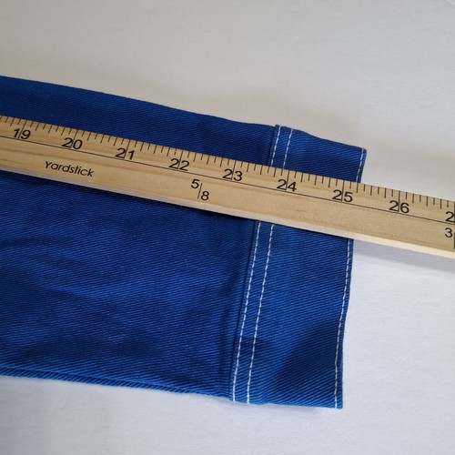 Copper Rivet Denim Jean Jacket Men’s XL Trucker Royal Blue Neon ...