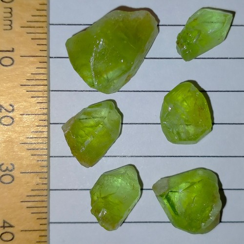 Natural Peridot rough loose gemstones crystals lot Olivine Forsterite ...