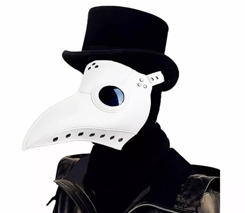 Plague Doctor Bird Mask Long Nose Beak Cosplay Steampunk Halloween ...