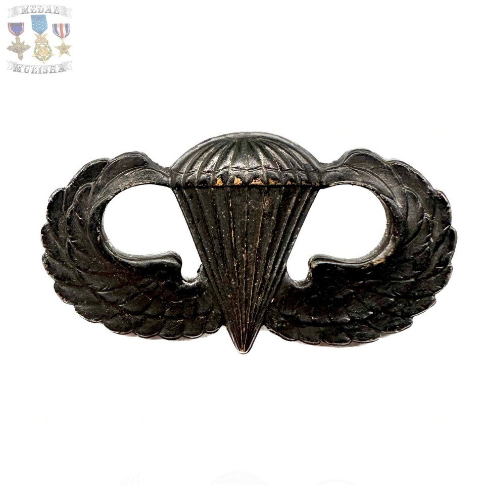 VIETNAM WAR US ARMY JUMP WINGS PARACHUTE BADGE MEYER NEW YORK 22M ...