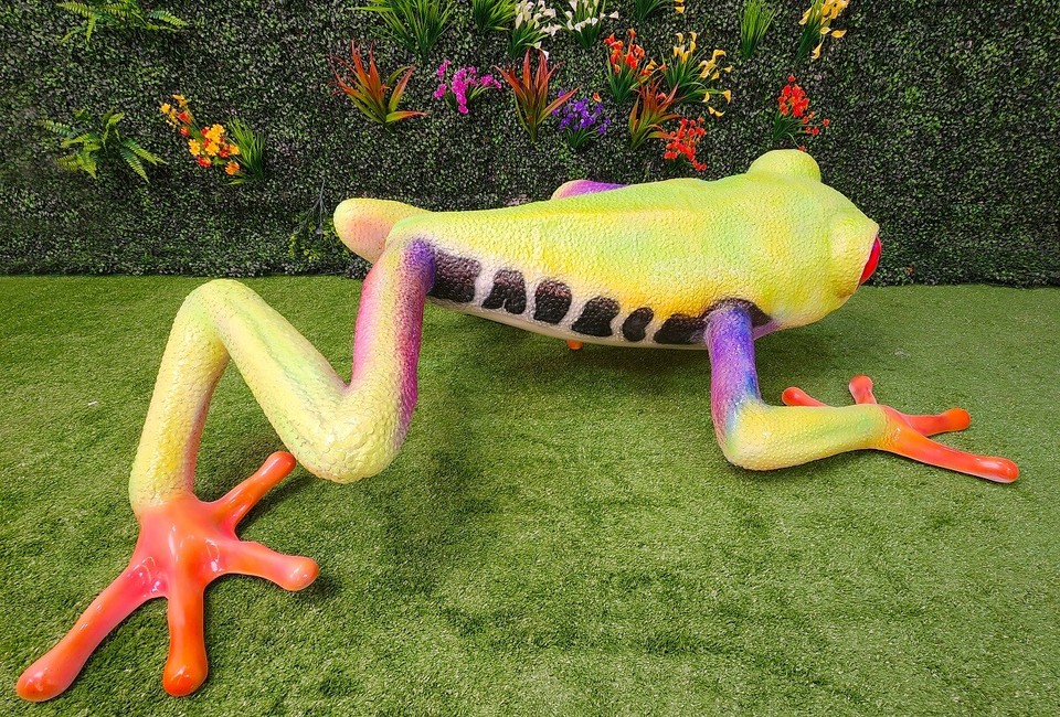 Large Red Eyed Tree Frog Statue Tropical and Exotic 5FT WallMount ...