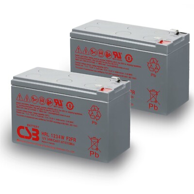 APC UPS RBC109 Replacement battery 2x CSB HRL1234W F2 terminal | eBay