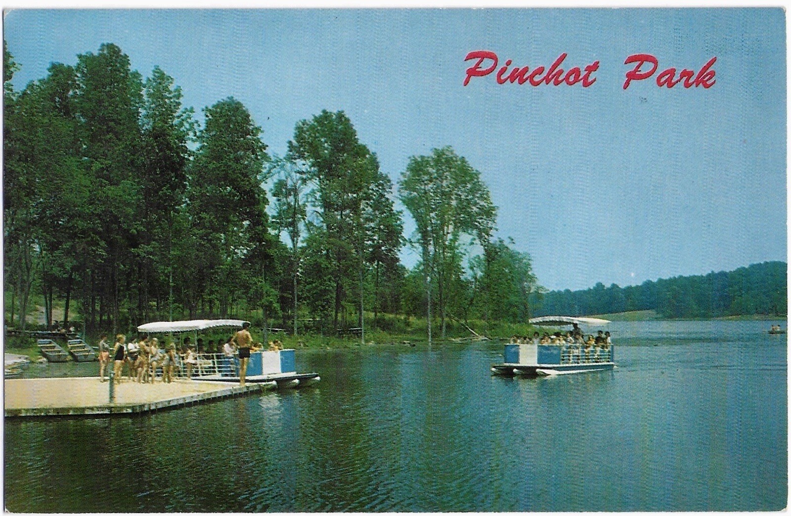 Postcard PA Dover Pennsylvania, Boats on Lake, Gifford Pinchot State ...
